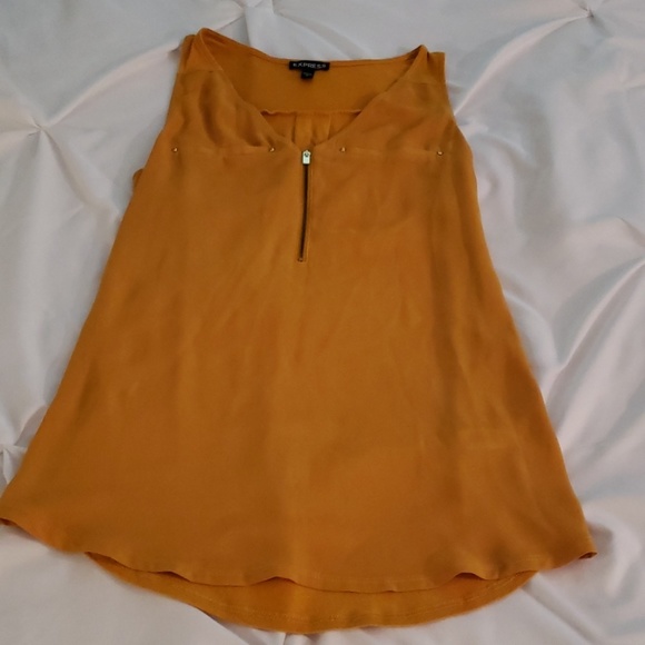 Express | Tops | Mustard Yellow Express Tank | Poshmark